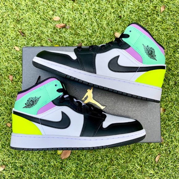 Jordan | Shoes | Nike Air Jordan Mid Black Multicolor Shoes | Poshmark